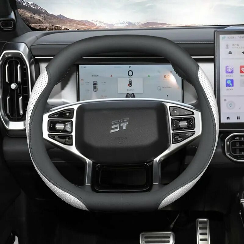 Оплетка на руль, диаметр 38 см, 1 шт.