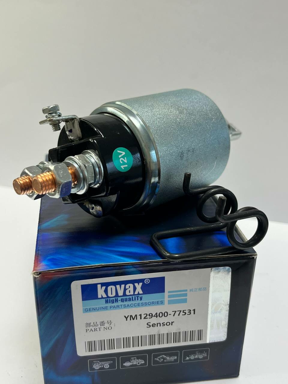 Магнитный датчик KOMATSU (12V). Артикул YM129400-77531 (аналог, Brand KOVAX, high quality)