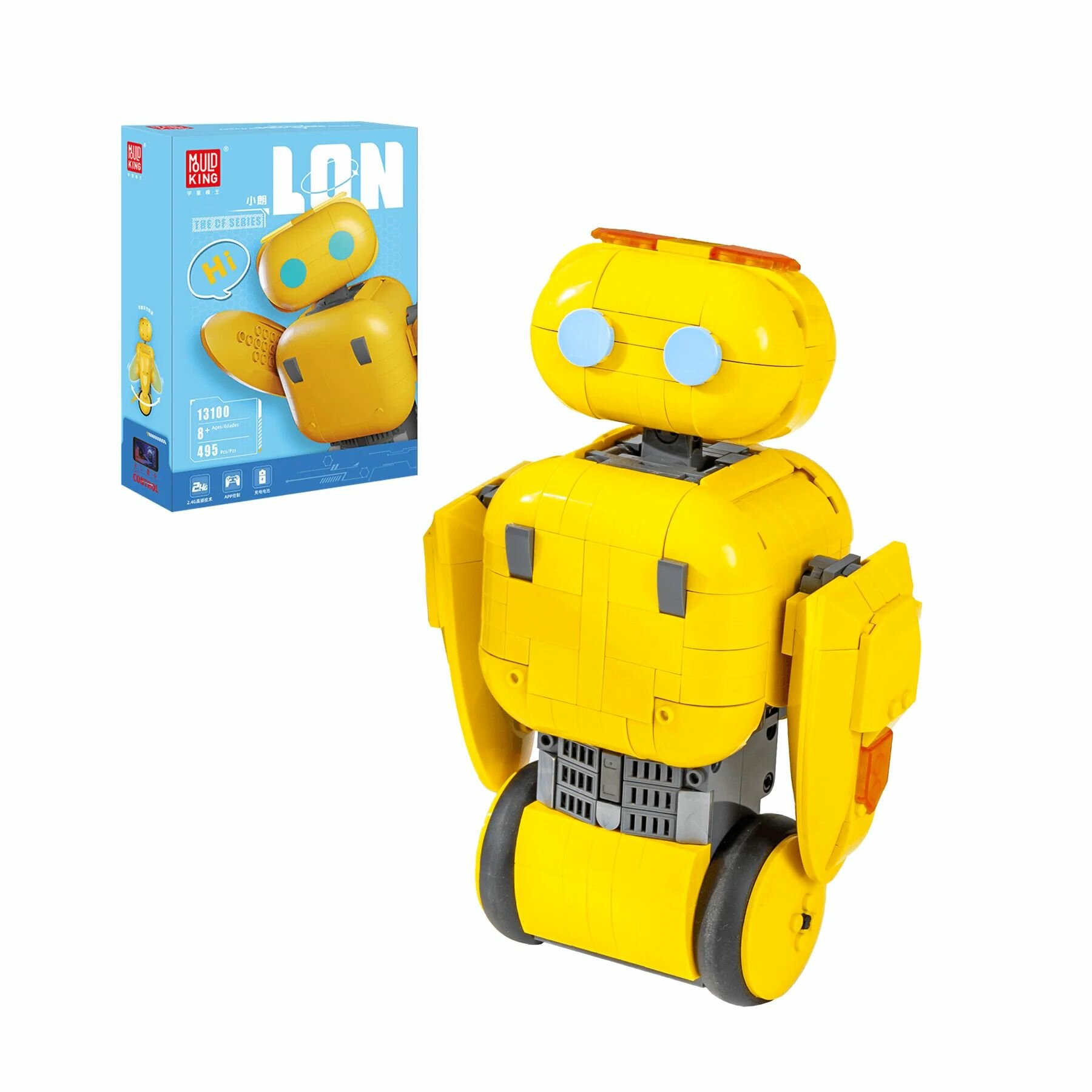 Конструктор Mould King 13100 "Умный робот Lon с ДУ", 495 деталей