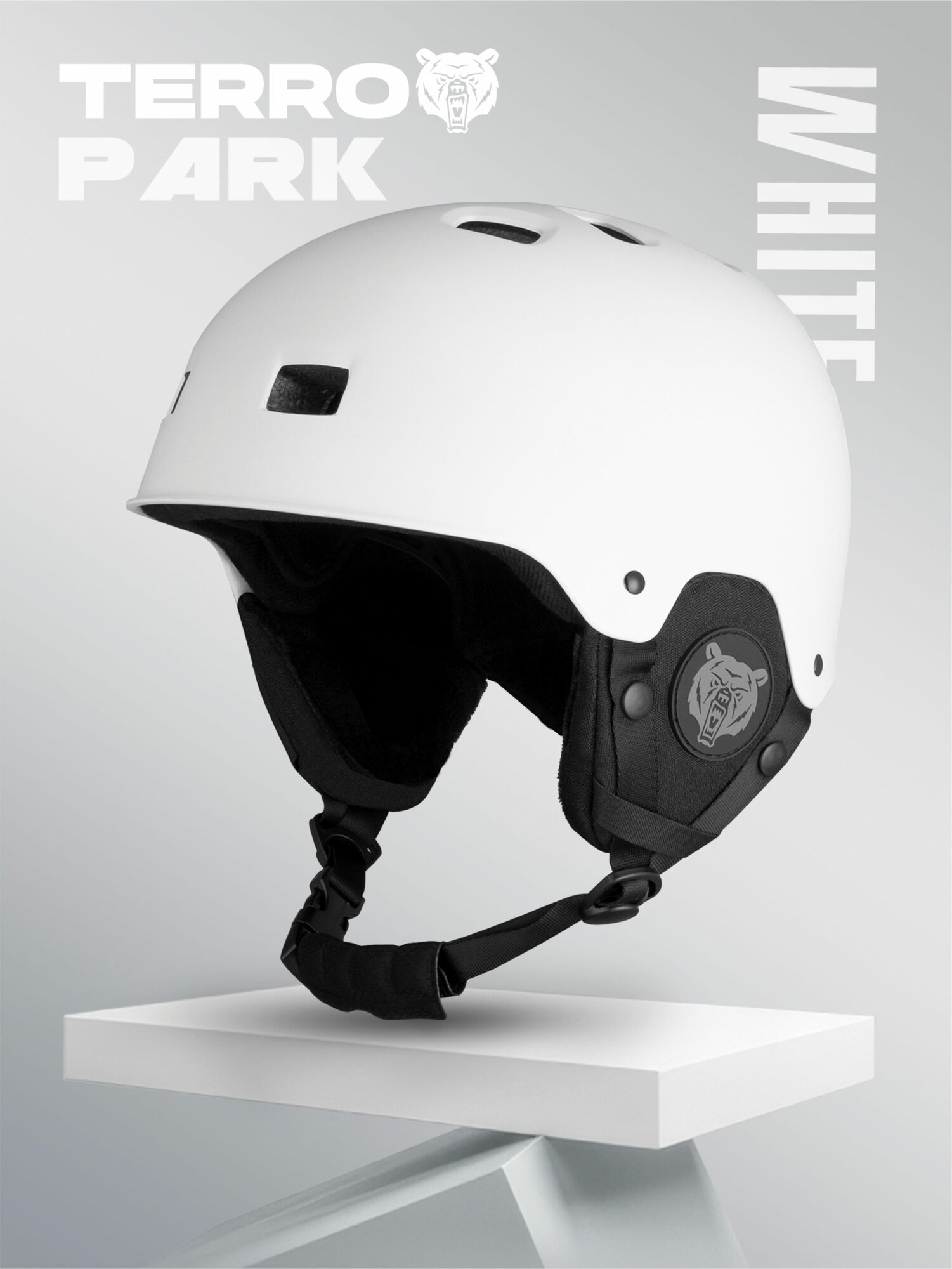 Шлем горнолыжный TERROR - PARK White Размер M (56-59)