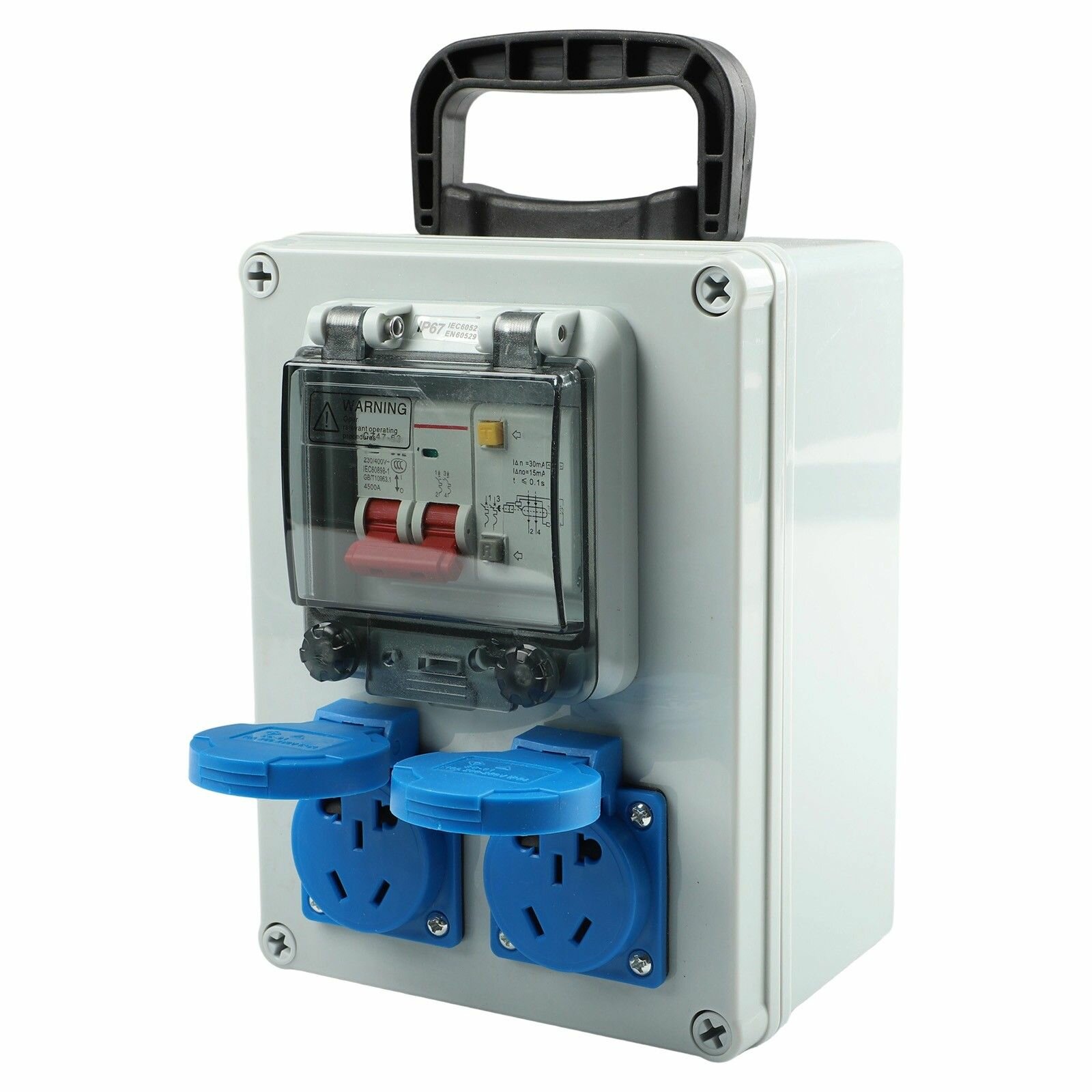 F-10 Водонепроницаемый наружный распределительный щиток с выключателем (розетка с пятью отверстиями)