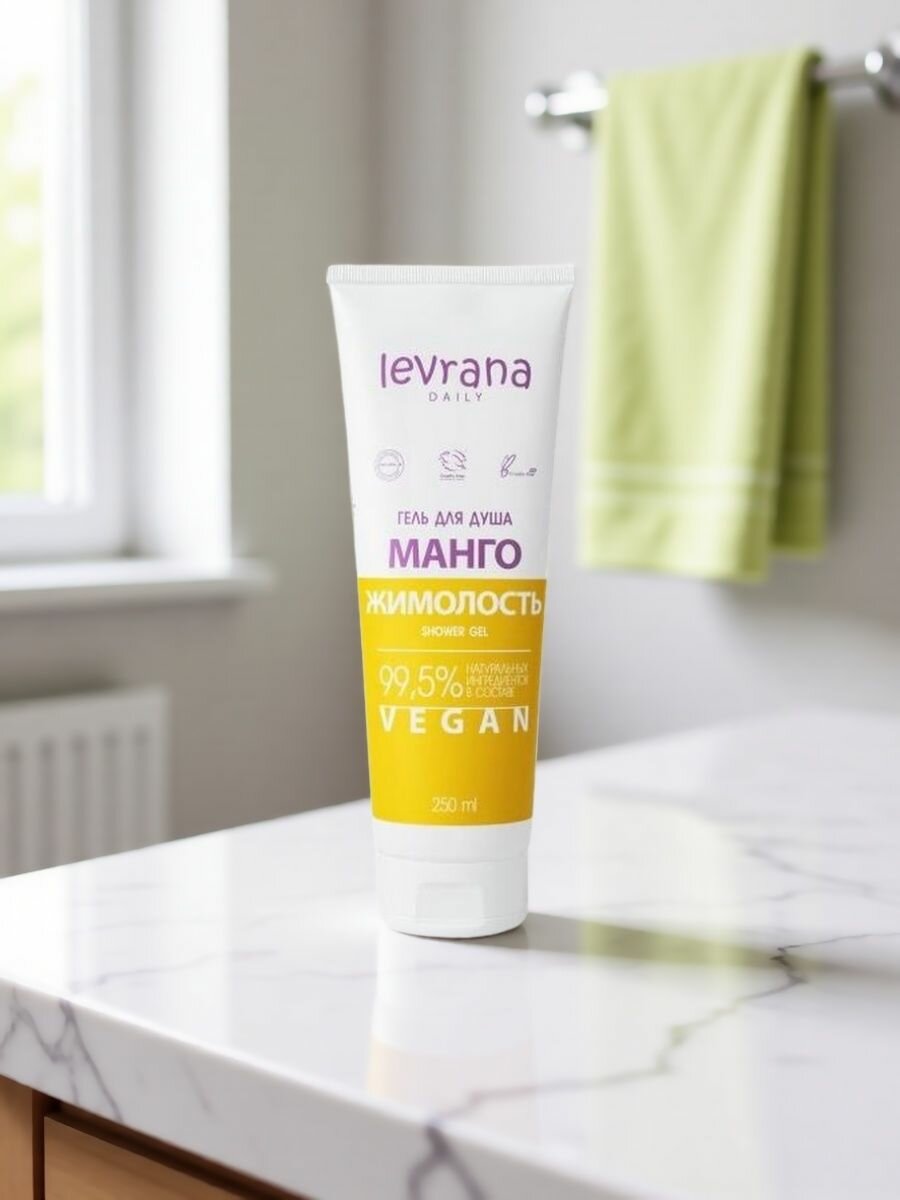 Levrana Daily, Гель для душа "Манго и жимолость",250мл