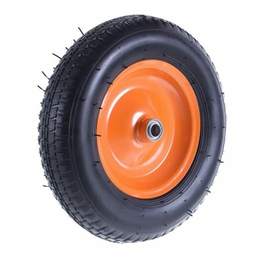 Колесо для тачки пневматическое Palisad 689833, размер 4.80/4.00-8, диаметр втулки 20 мм. D380 мм.