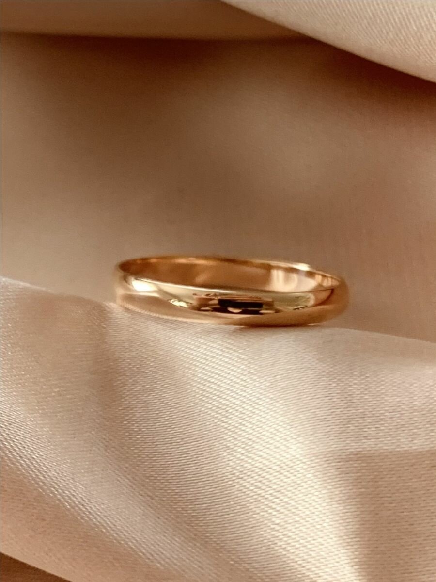 Кольцо обручальное, тонкое, серебро, 925 проба