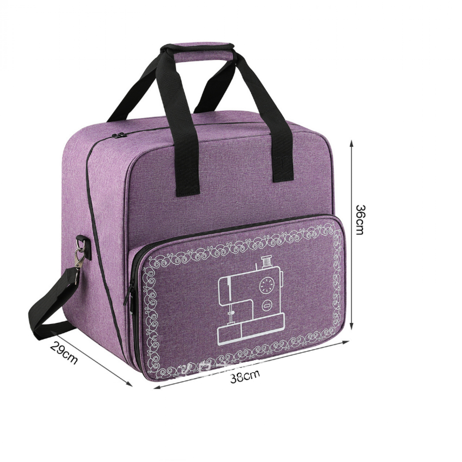 Сумка-чехол MyPads для хранения и переноски швейной машинки с карманами и ручкой