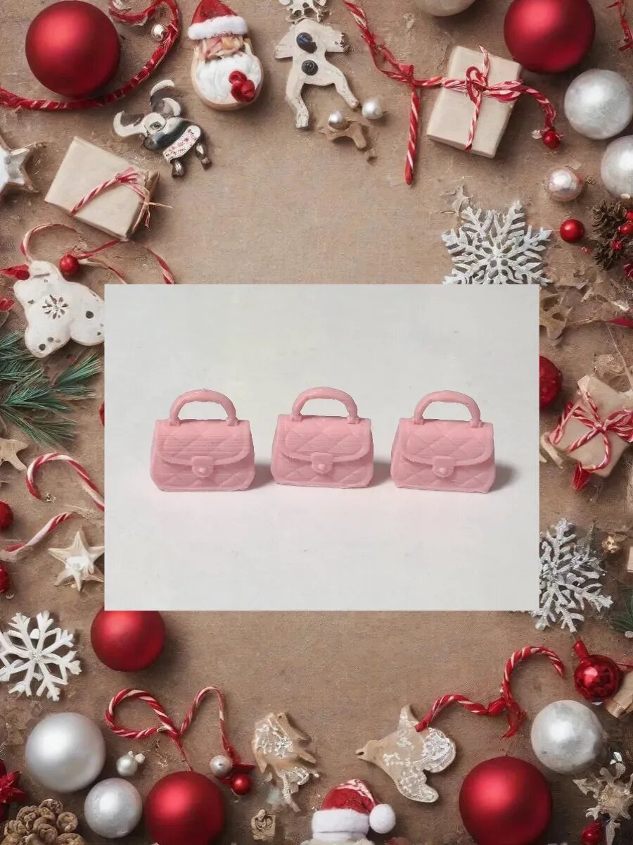 Набор миниатюр "Сумочка" - 3 шт, для ватной игрушки