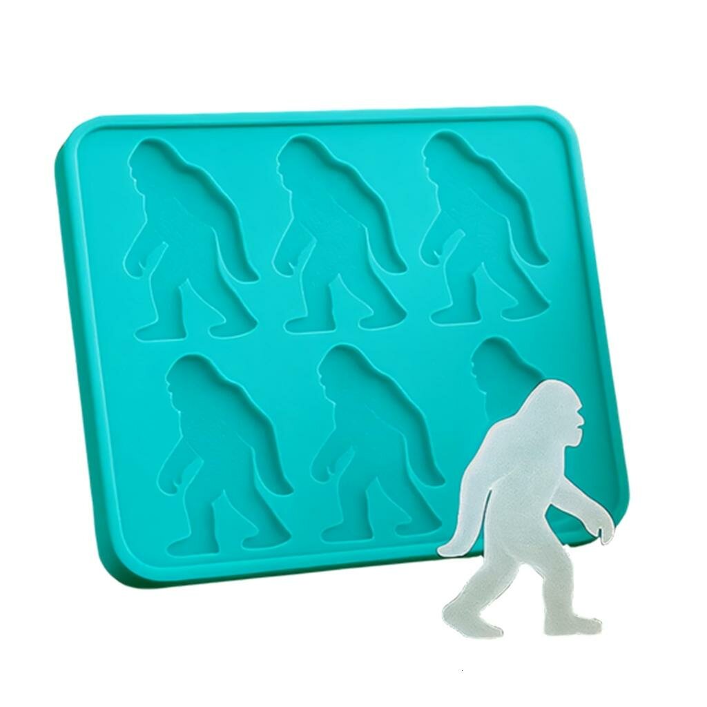 Силиконовая форма для льда «Большие ступни», Синий