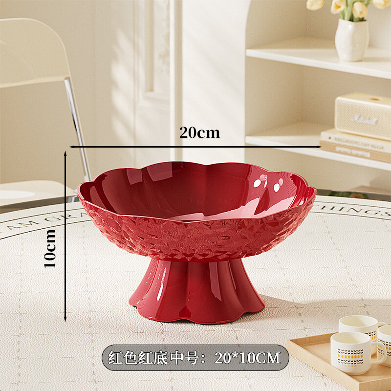 Подставка для фруктов с дренажом для домашнего использования, подставка для фруктов на высоких ножках для журнального столика в гостиной, стильная подставка для конфет и закусок в винтажном стиле.