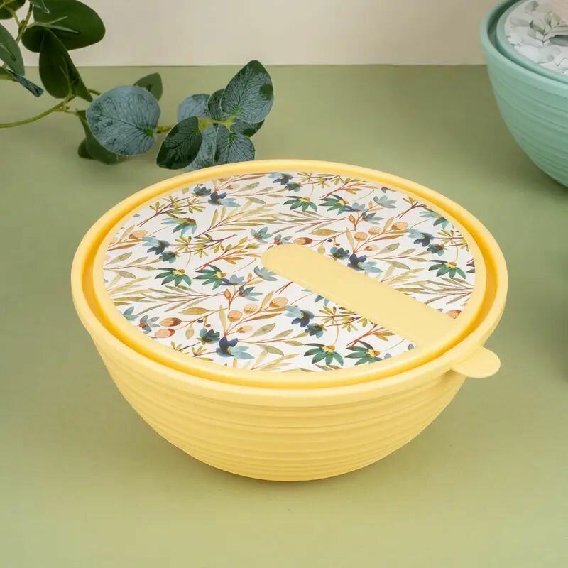 Салатник с крышкой, 2,3 л, полипропилен, для салатов, закусок и готовых продуктов, крышка защищает содержимое и помогает сохранить свежесть.