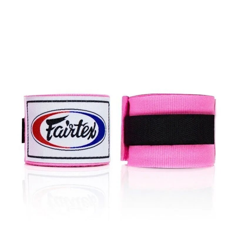 Бинты боксерские Fairtex розовые, белые, 4.57 м, ширина 5 см, для взрослых и детей