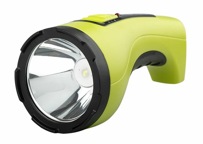 Фонарь аккумуляторный ручной AccuF2-L3W-gn SMD 3Вт 125лм IP20 2 режима: яркий/эконом аккум. 0.9А. ч выдвижная вилка индикатор зарядки ремешок зел. ФАZА 2857118