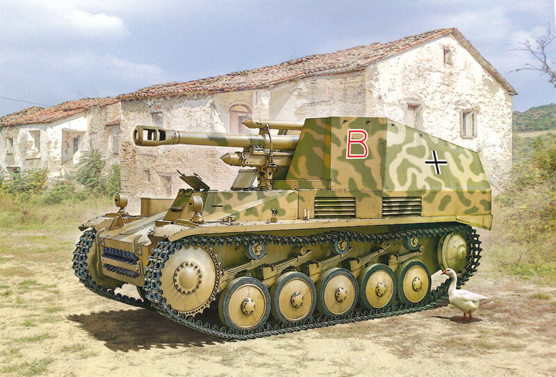 Сборная модель "Техника и вооружение SD. KFZ.124 WESPE" (1:72), артикул 7061