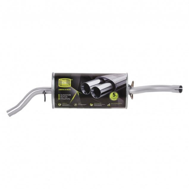 Глушитель для а/м VW Golf II (83-) 1.3i/1.6i осн. (алюм. сталь) (EMM 1802)