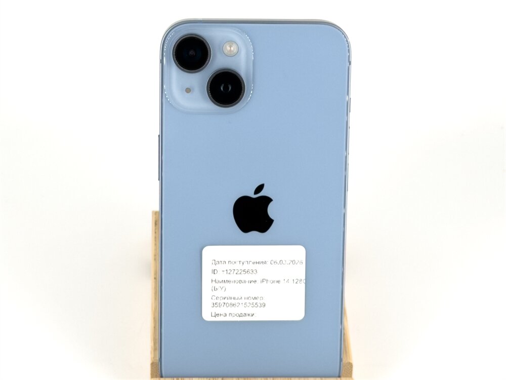 Смартфон Apple iPhone 14 128 ГБ MPVJ3AH/A, nano SIM+eSIM, голубой