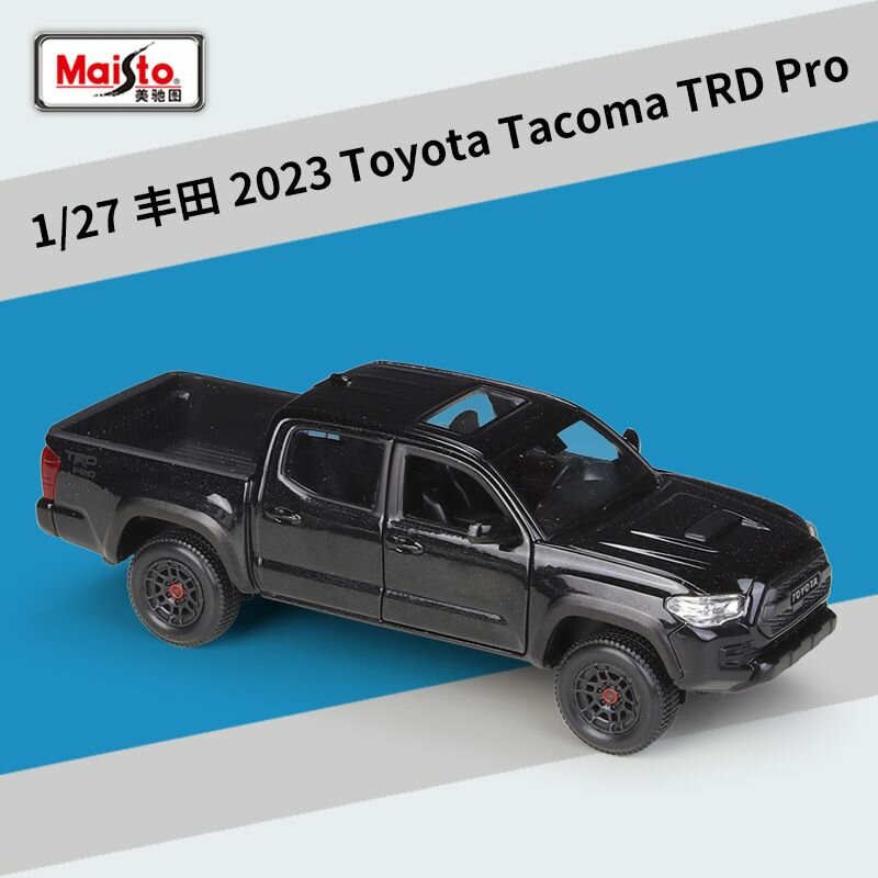 Maisto 1:27 Toyota 2023 Tacoma TRD Pro Pickup Alloy Car Model Легковые винтажные автомобили на день рождения коллекция игрушечных моделей