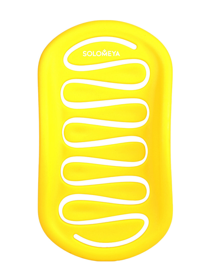 Расческа массажная Solomeya mini, для сухих и влажных волос, с ароматом лимона, 6х11х4см