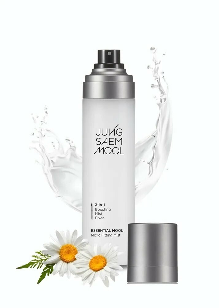 JUNG SAEM MOOL Essential Mool fine makeup setting spray, как увлажняющий праймер для макияжа, для создания эффекта увлажняющего макияжа, 120 мл