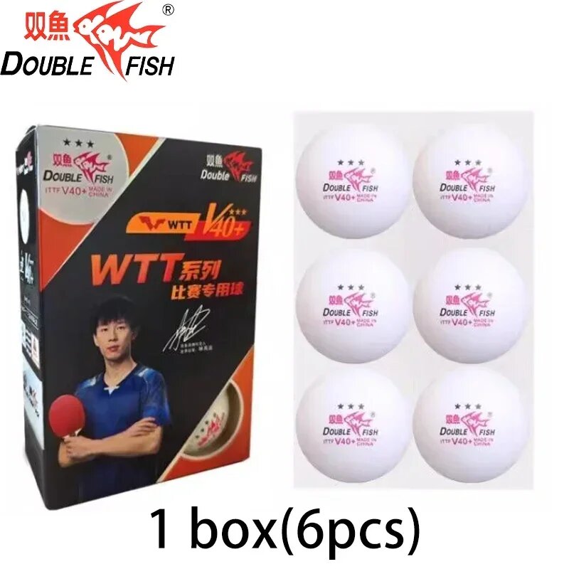 Мячи для настольного тенниса Double Fish V40+ ABS 3 звезды