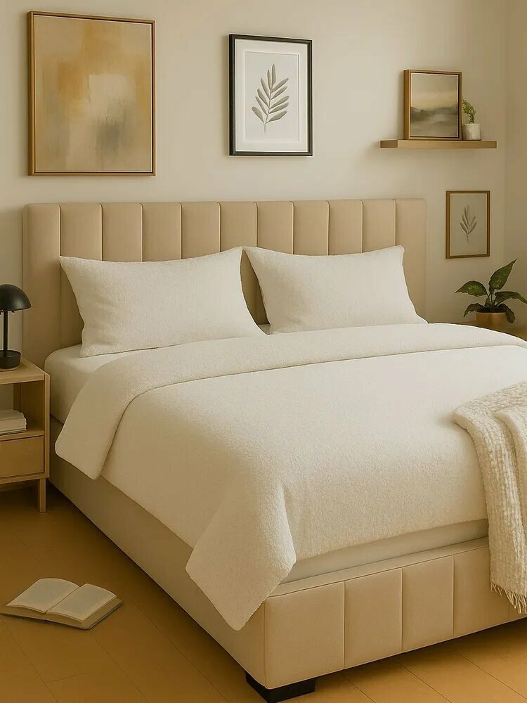 Пододеяльник Мулетон, Махровая ткань, 160x220