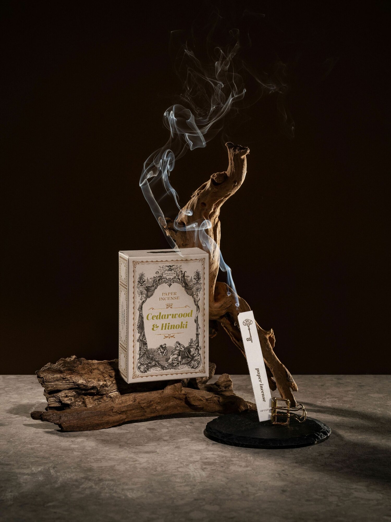 OPTATUM Paper Incense Cedarwood & Hinoki ароматическая бумага, благовония для дома, paper incense
