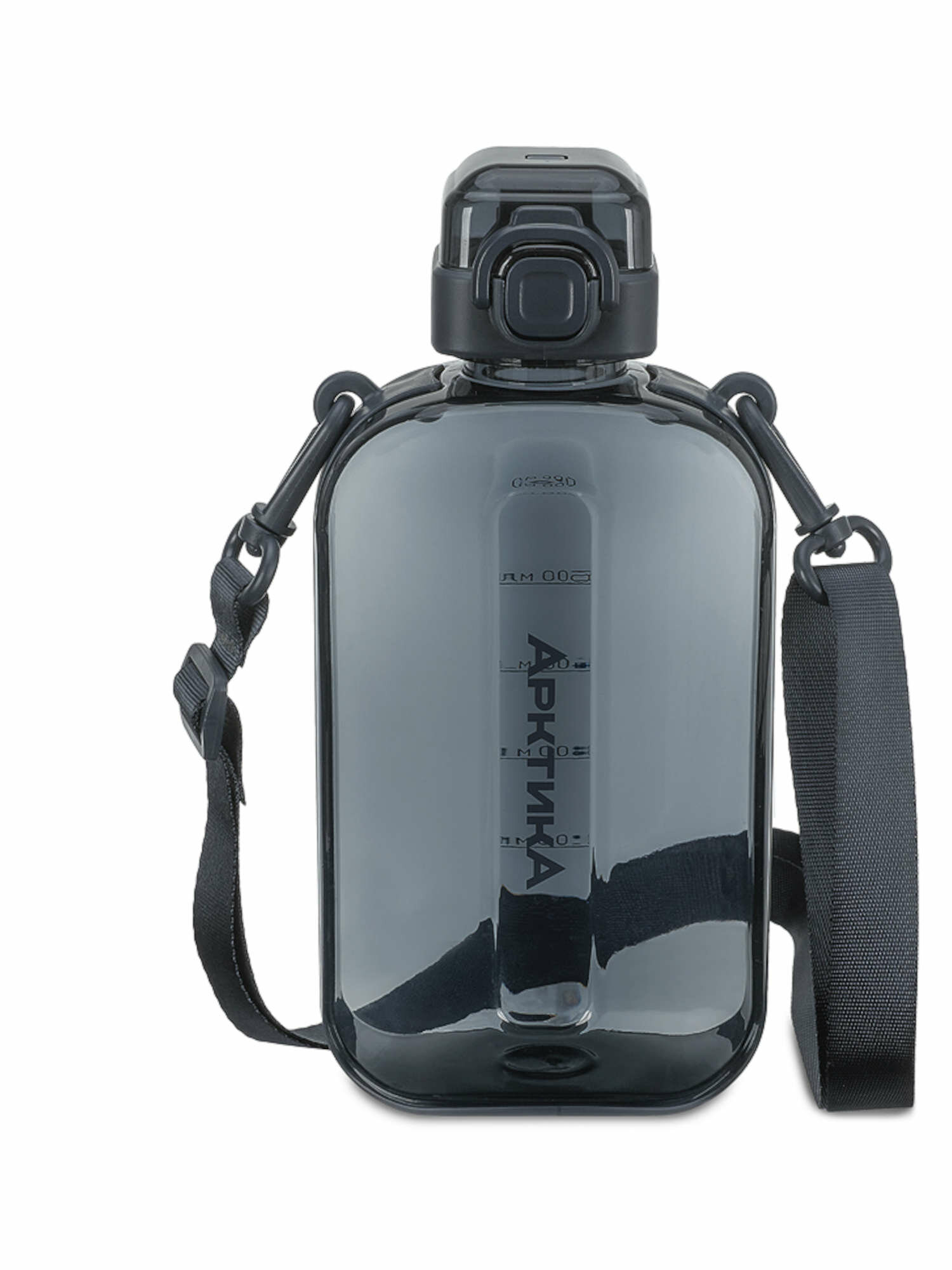 Бутылка Арктика с регулируемым ремешком 750 мл Графит