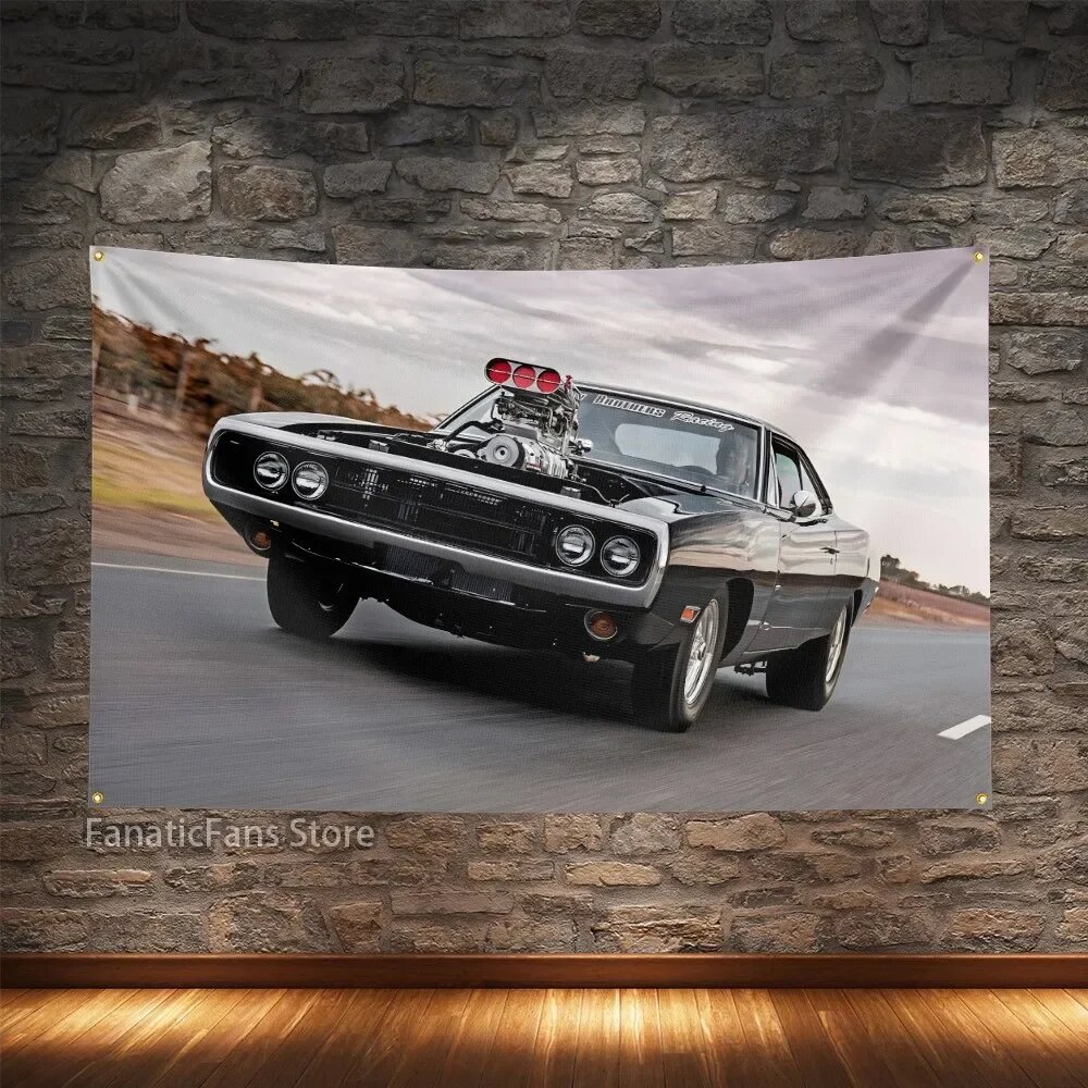Флаг Dodge Charger, модифицированный, 60x90см, FF0898