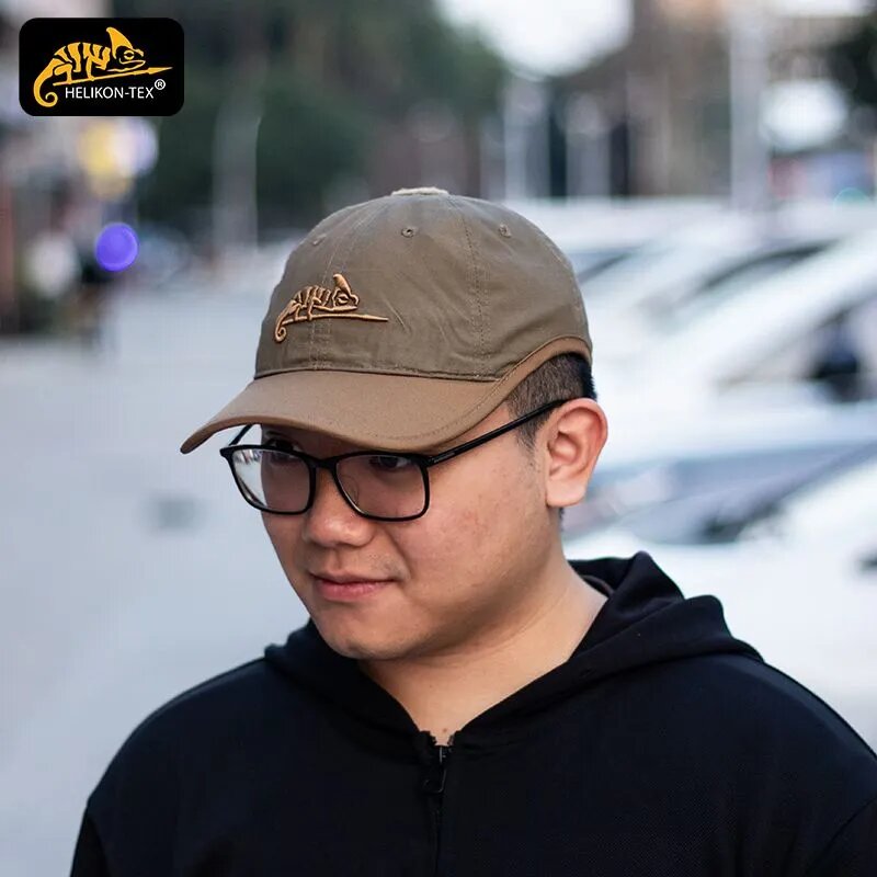 Бейсболка Helikon-Tex helikon Тактическая кепка с вышитым логотипом коричневого цвета