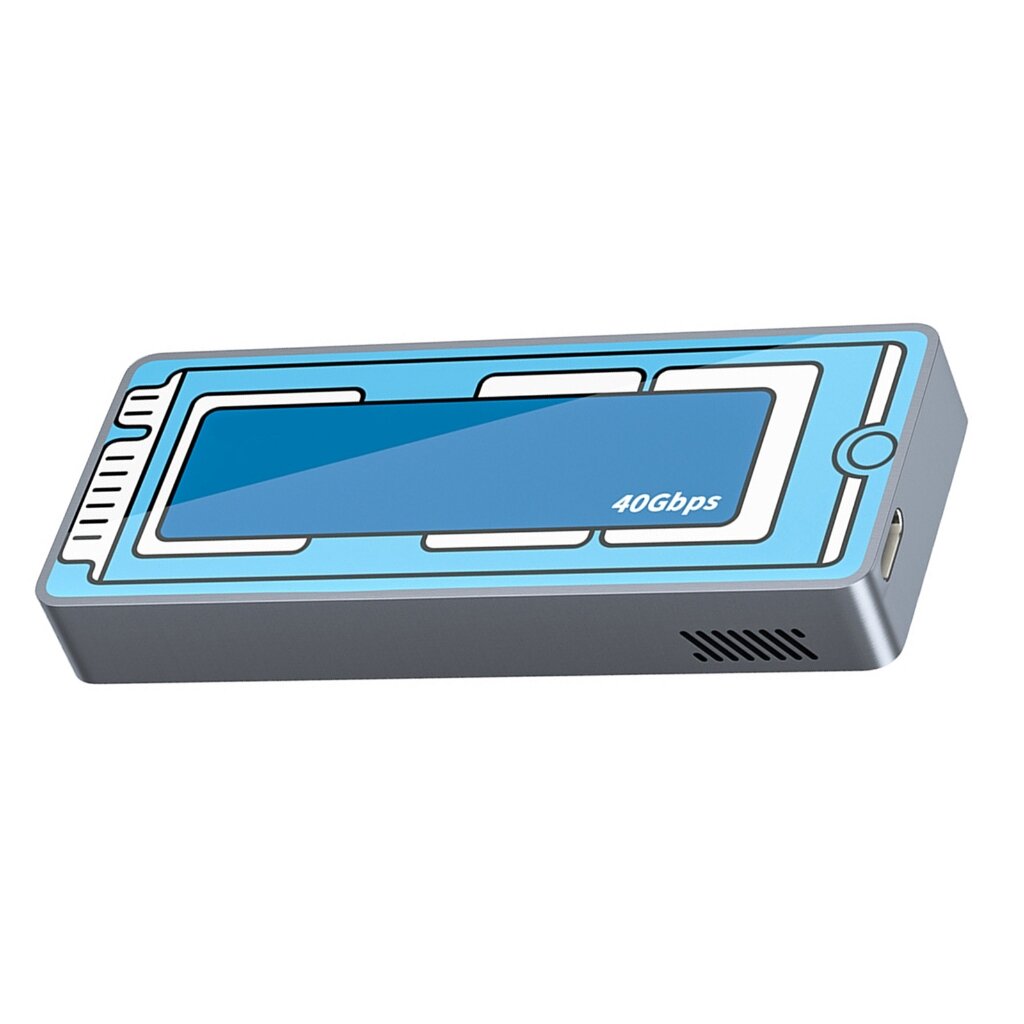 Высокая Скорость 40 Гбит/с Корпус SSD-накопителя USB4 M.2 NVMe SATAs для быстрой передачи данных