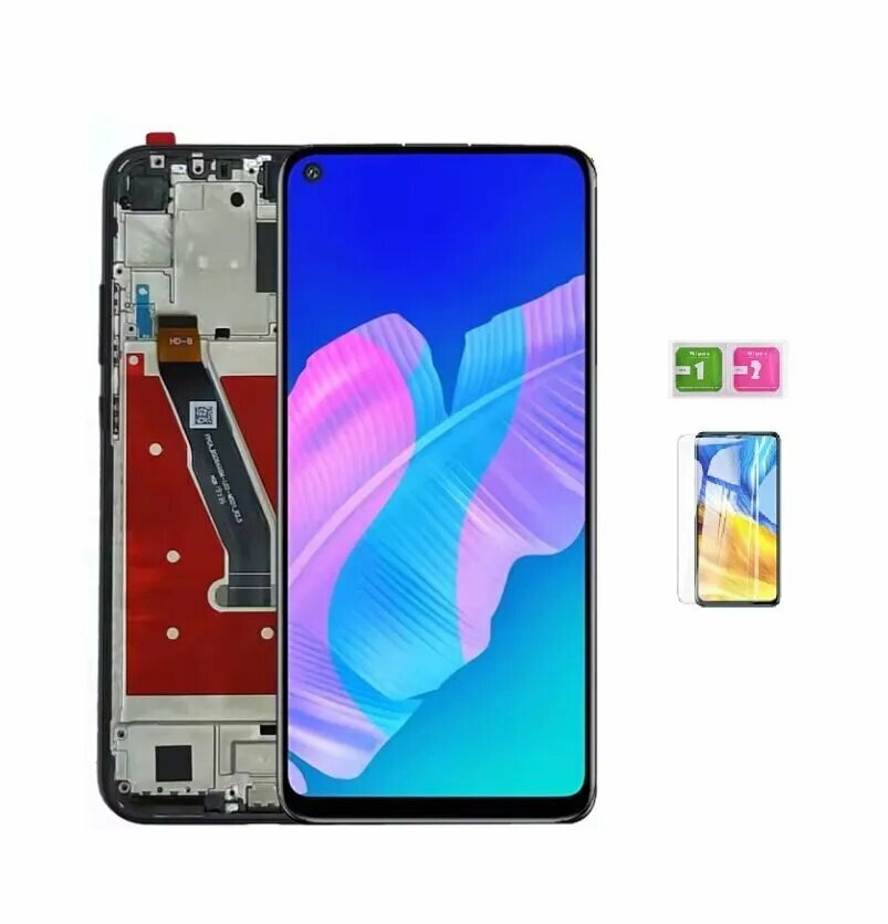 Дисплей с рамкой Для Huawei P40 Lite E/Y7P 2020 ART-L28/29N LCD с сенсорным экраном