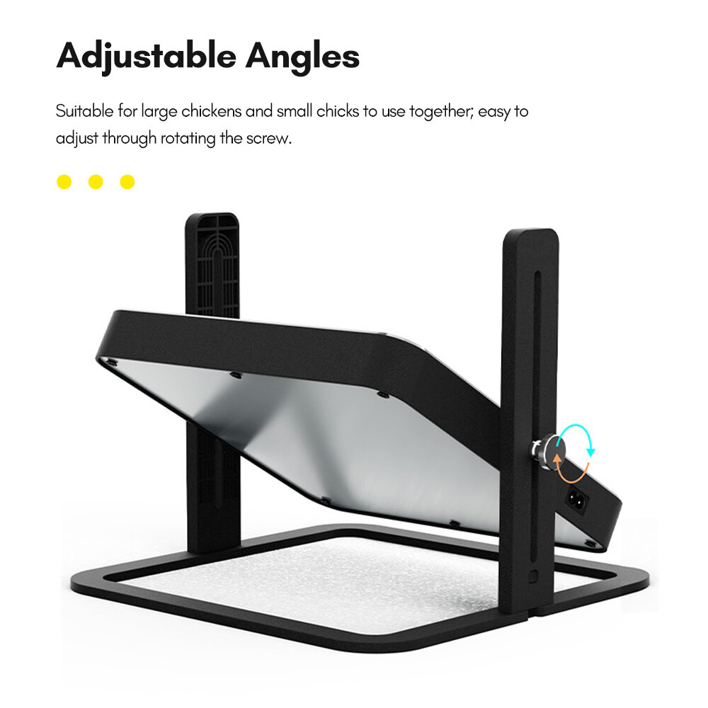 Брудер для цыплят с подогревом Термобрудер для птицы с регулируемой высотой и углом наклона для недавно вылупившихся цыплят и утят