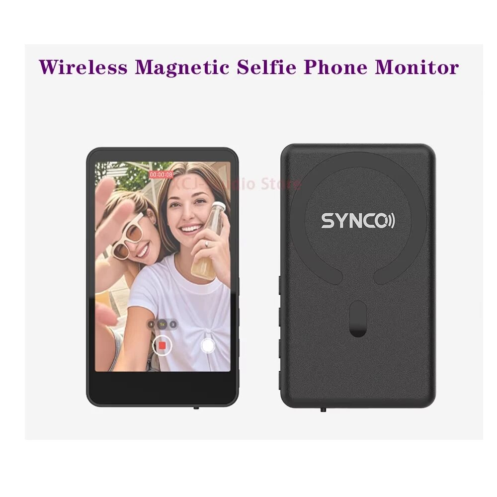 Synco XView M4 беспроводной монитор для селфи, сенсорный экран, магнитная установка, экран задней камеры смартфона для Vlog Live Stream