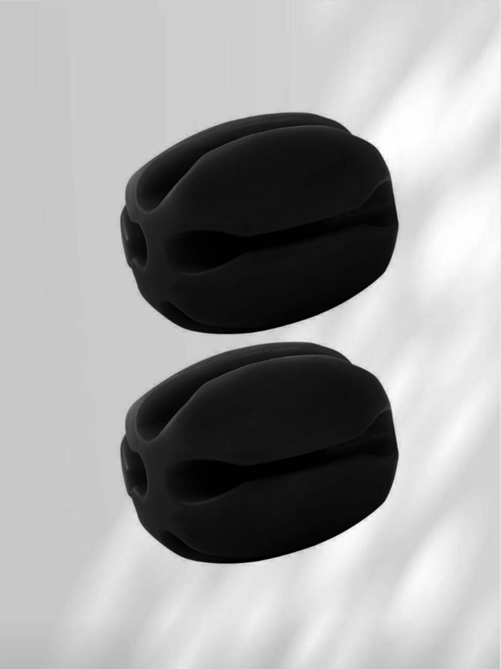 Резиновые стяжки для удочек (2 шт.), Черный