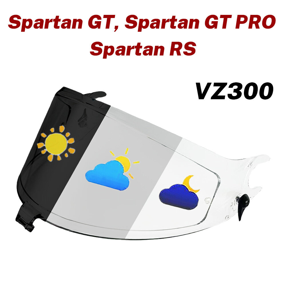 Визор Spartan GT для SHARK Spartan GT/GT PRO/RS Шлемный щит Иридиум с ультрафиолетовой защитой
