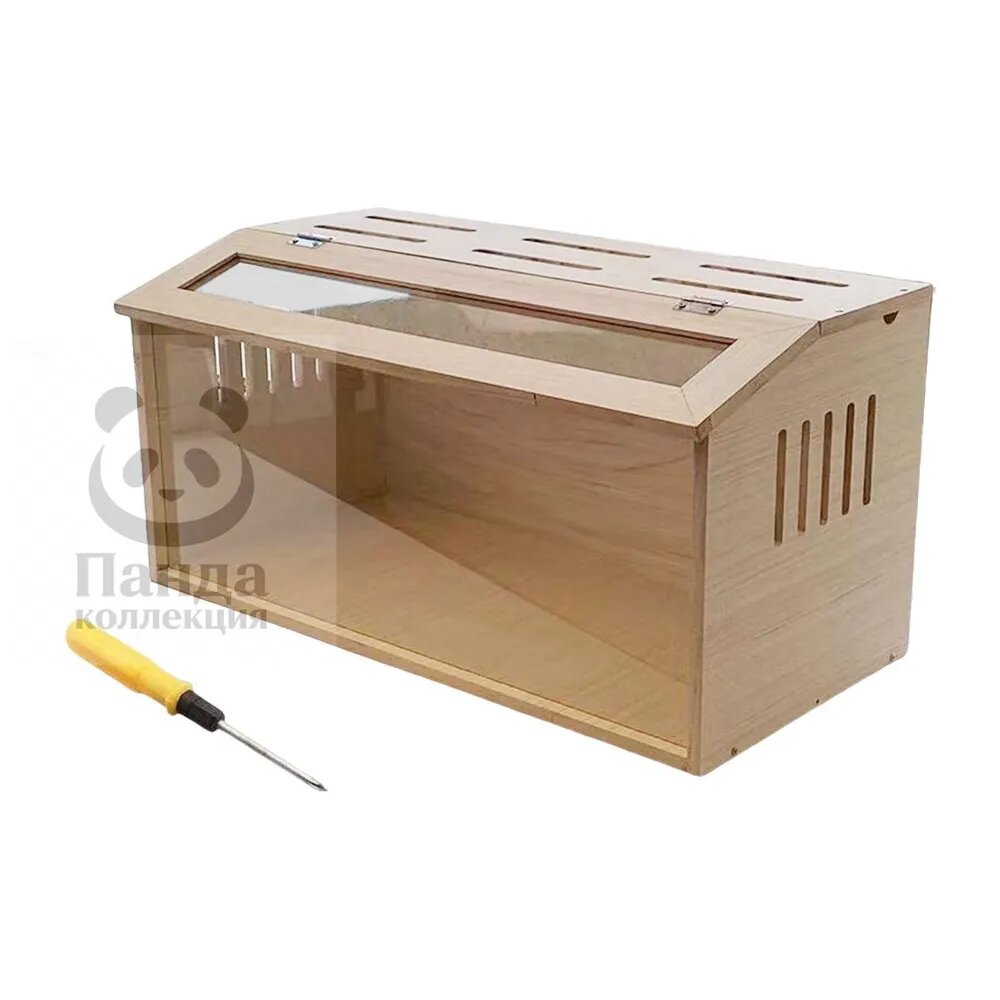 Бокс для цыплят с окном, вентиляцией и прозрачной стенкой