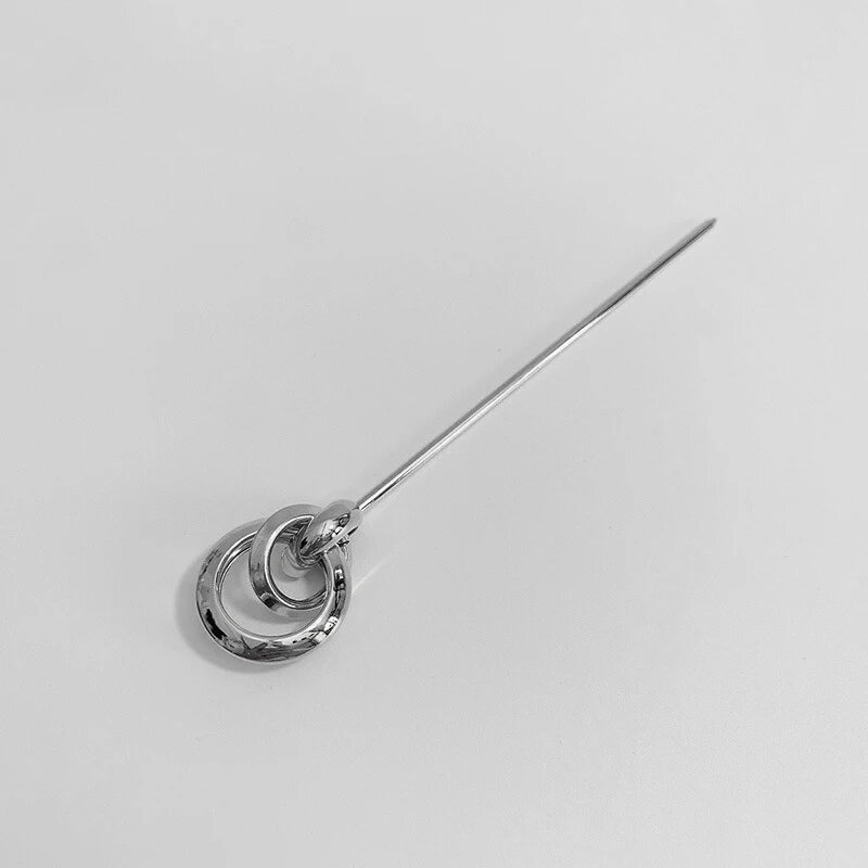 Палочки для волос серебряные, металл 14K