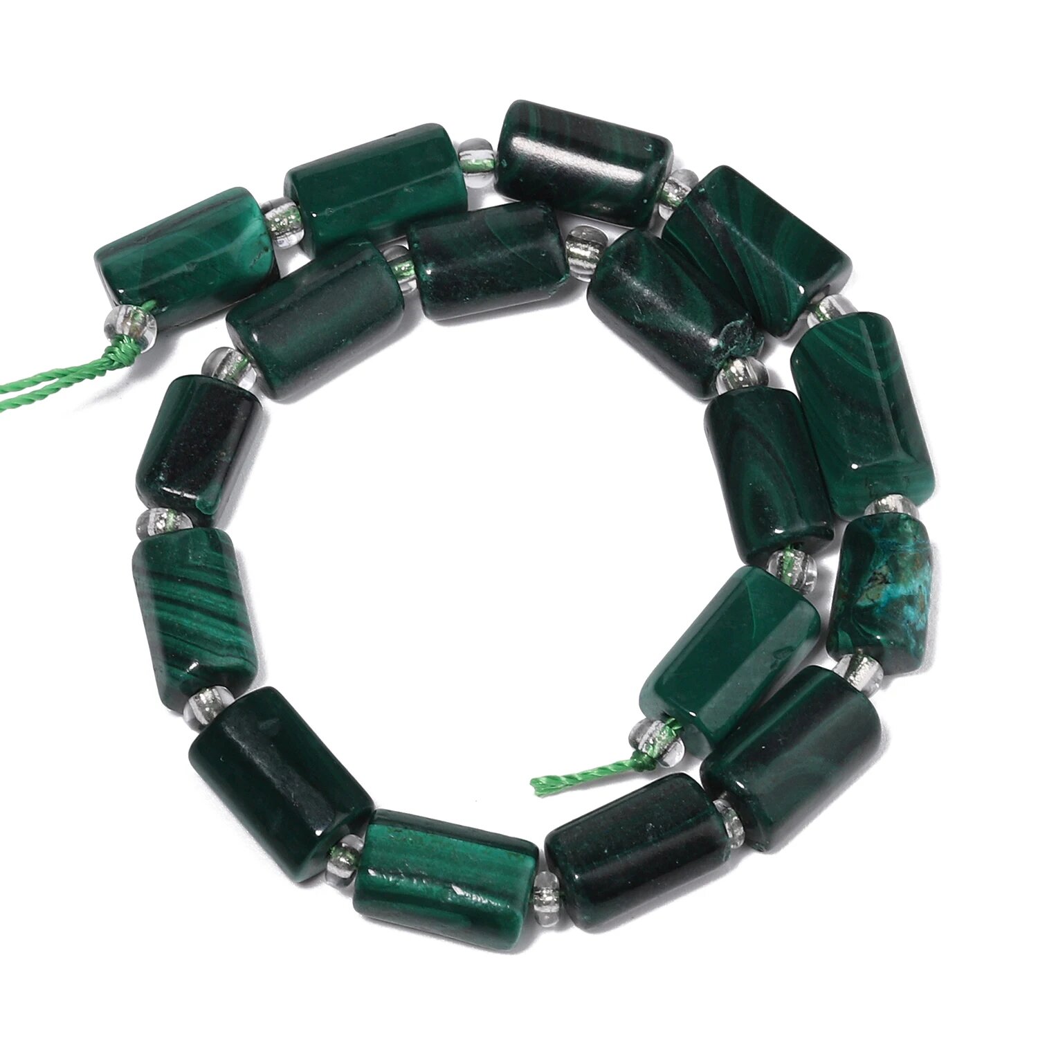 8-11 мм натуральный изумруд в форме цилиндра, каменные бусины, цитрин, лунный камень, кварцевые длинные бусины-разделители для изготовления ювелирных изделий, 7,5 дюйма