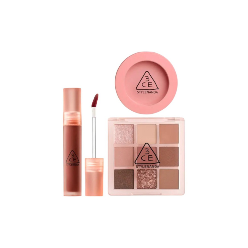 Набор теней для век, жидкая помада и румяна женский 3CE 1344098417