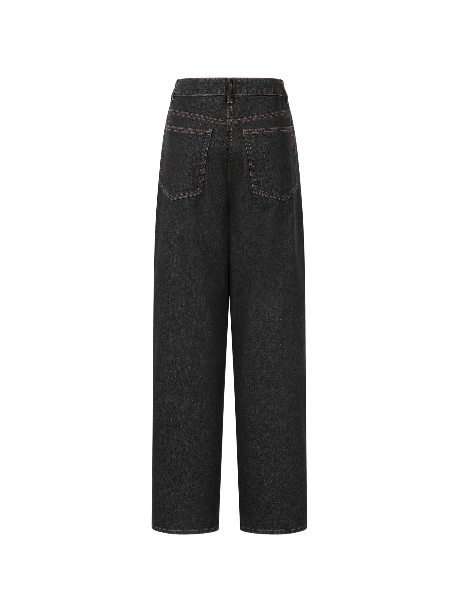 Брюки STUDIO TOMBOY Straight denim trousers, размер M, черный — фото 1