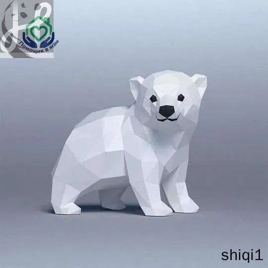 Конструктор бумажный, 3D набор для творчества, моделирования полигональной фигуры из картона, развивающий, подарочный / инструменты для сборки в комплекте