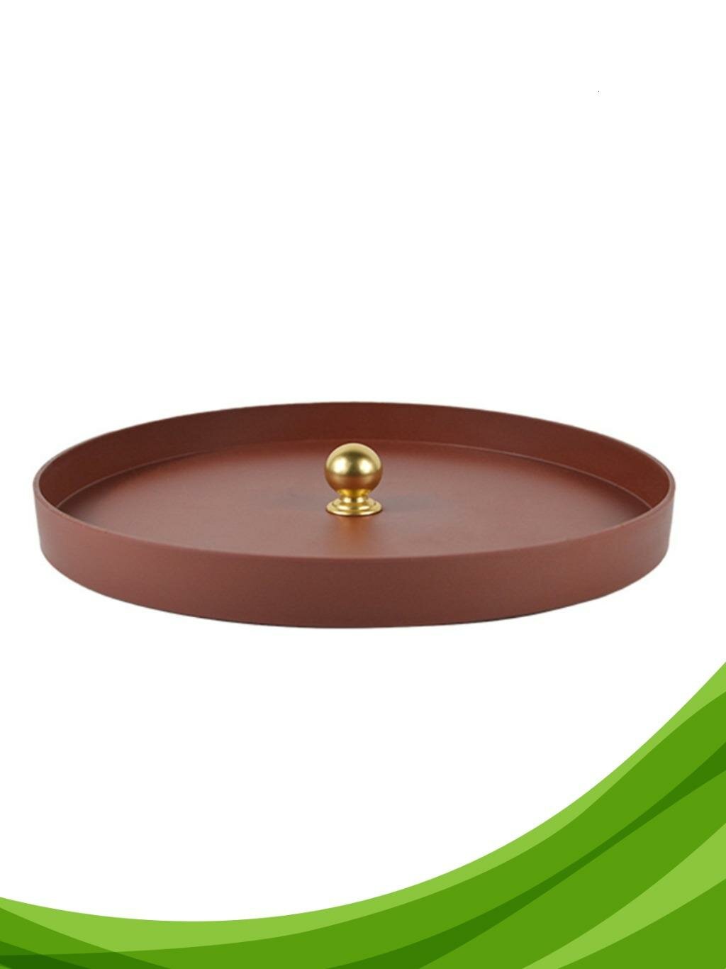 Круглый скандинавский лоток для украшений, красный