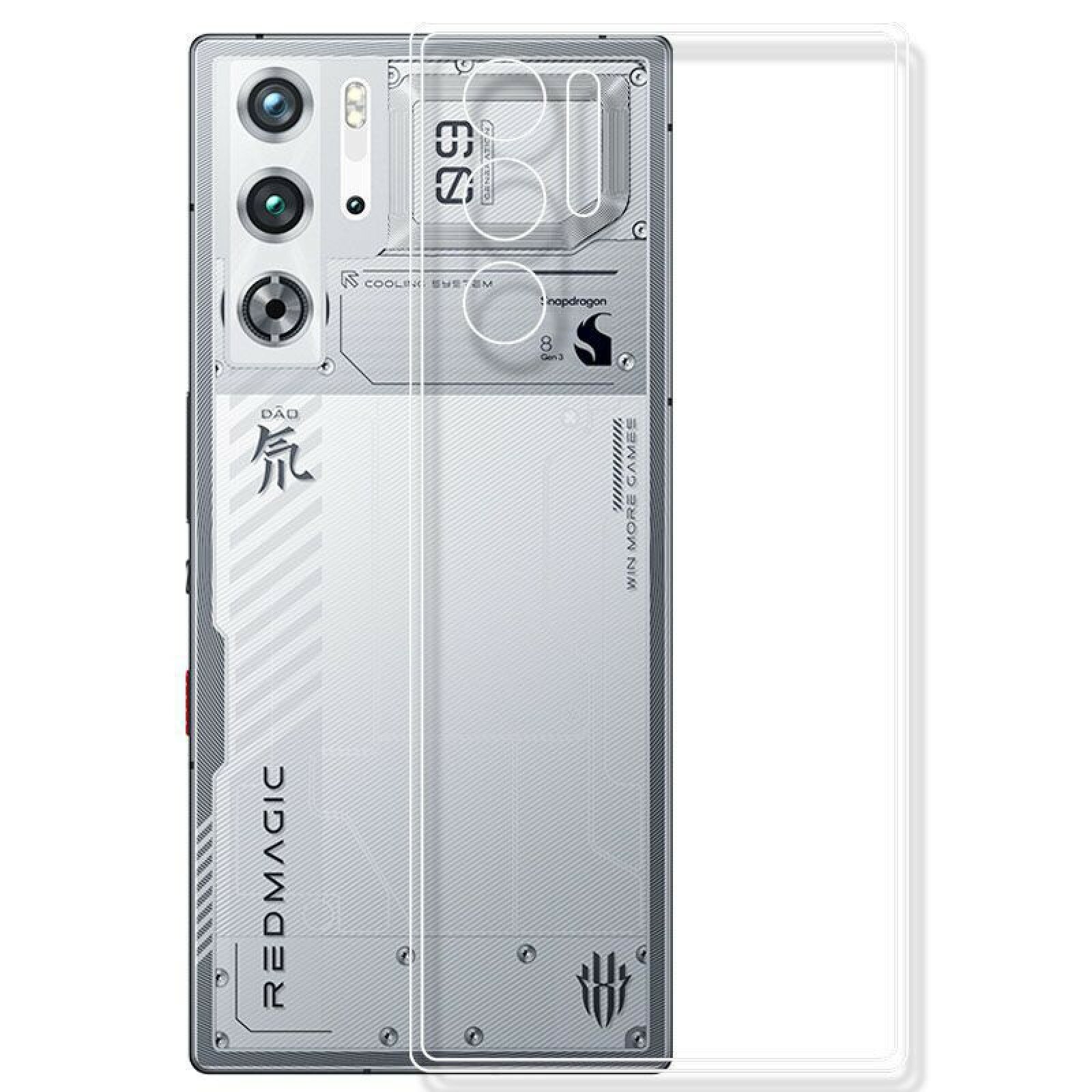 Чехол MyPads Tocco для Nubia Red Magic 9S Pro, ультра-тонкий прозрачный силикон