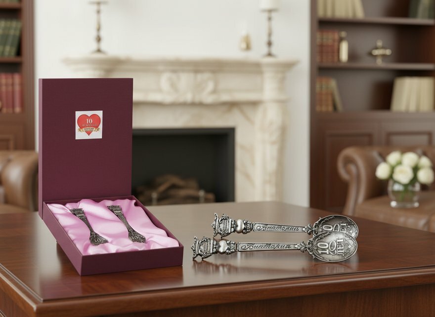 Оловянные ложки 10 лет свадьбы