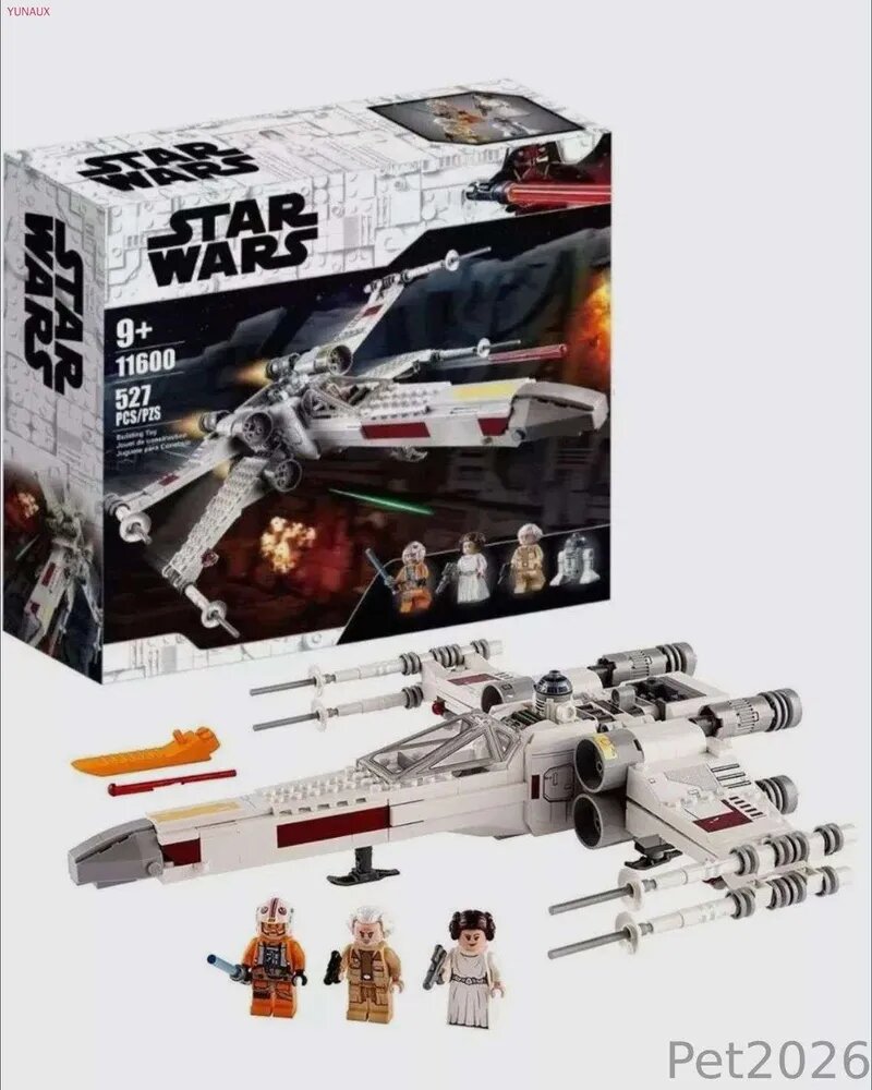 Новый Конструктор Star Wars X-Wing Fighter 11600 527 PCS для детей 9+