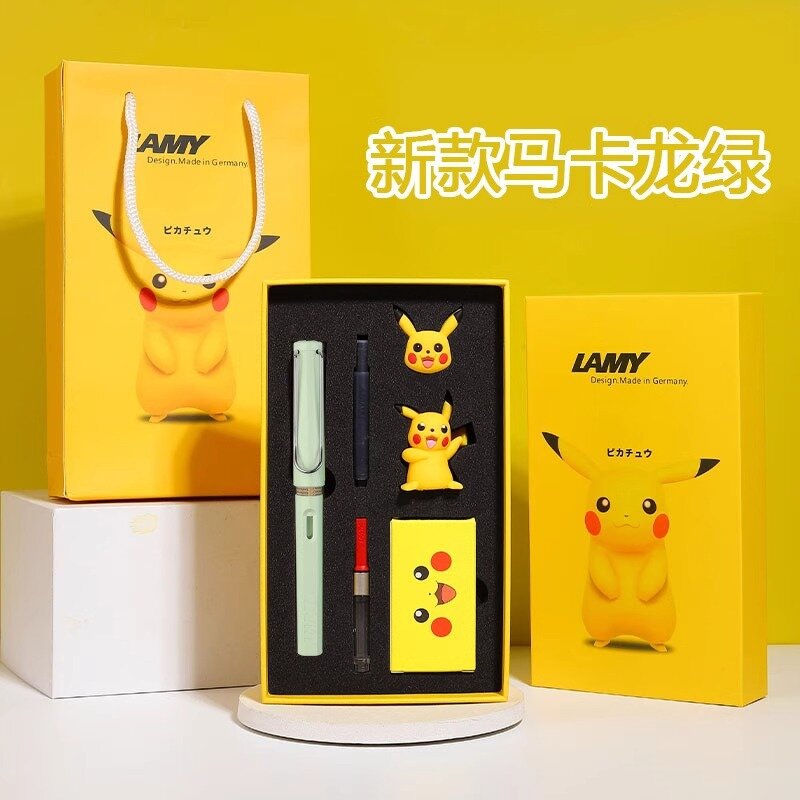Немецкая перьевая ручка LAMY Hunter Pikachu в подарочной коробке, подарок для мужчин, женщин и студентов для практики письма, подарок на день рождения.