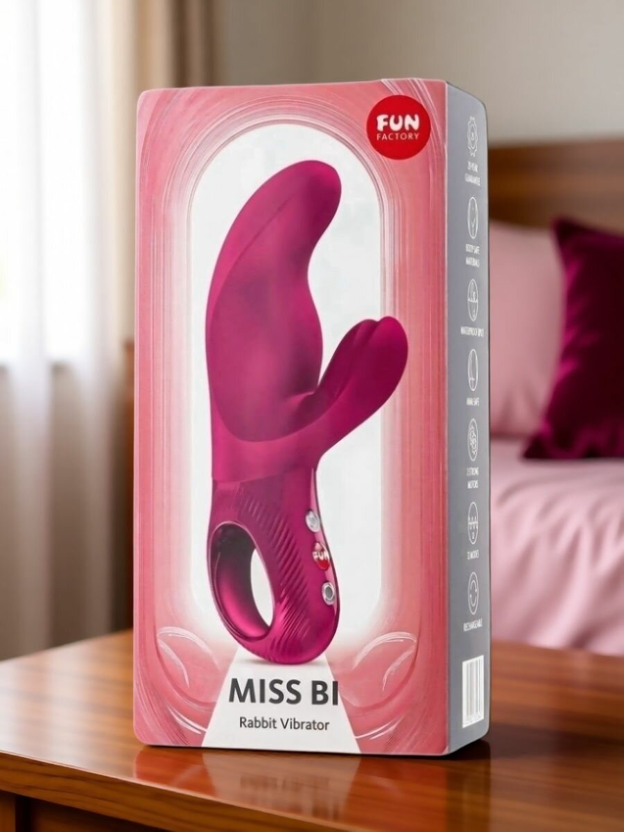 Вибратор Fun Factory MiSS BI, бордовый