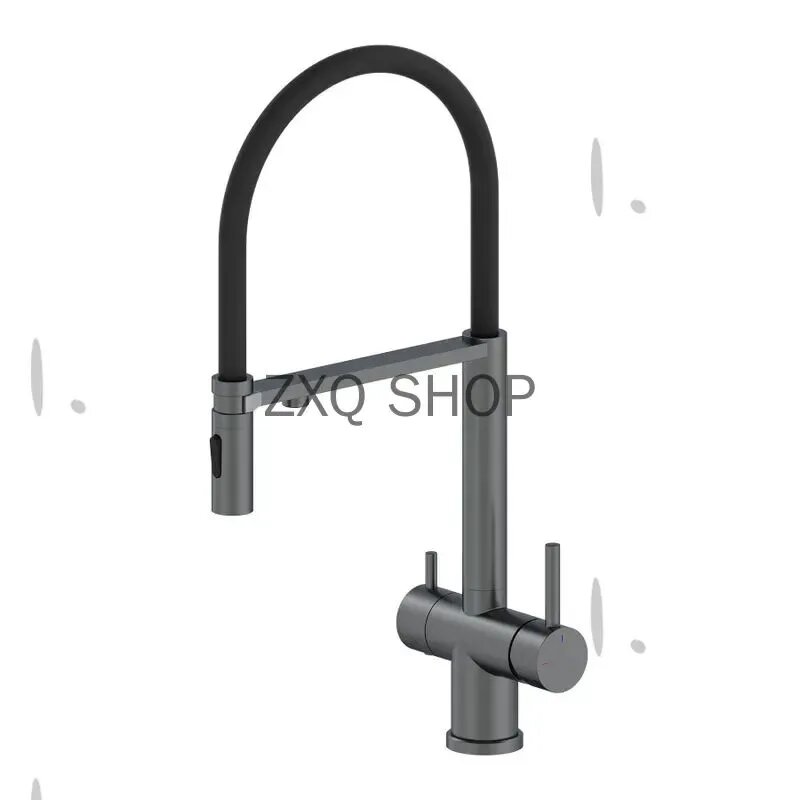Смеситель для кухни с гибким изливом и фильтром Gerhans K14390D-2 1 pcs