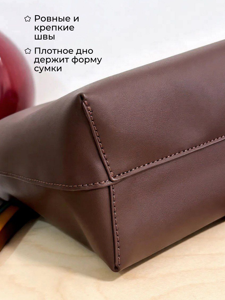 Сумка хобо , фактура матовая, коринчевый — фото 1
