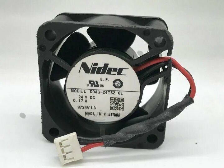 Nidec 4020 D04G-24TS2 01 DC24V 0.17A 40*20MM Для Частотно-регулируемых Приводов