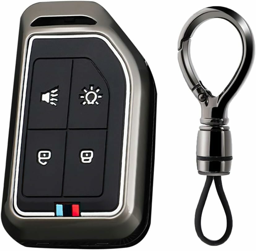 Металлическая крышка брелока с дистанционным управлением, 2 кнопки, подходит для смарт-ключа без ключа, с брелком, подхо