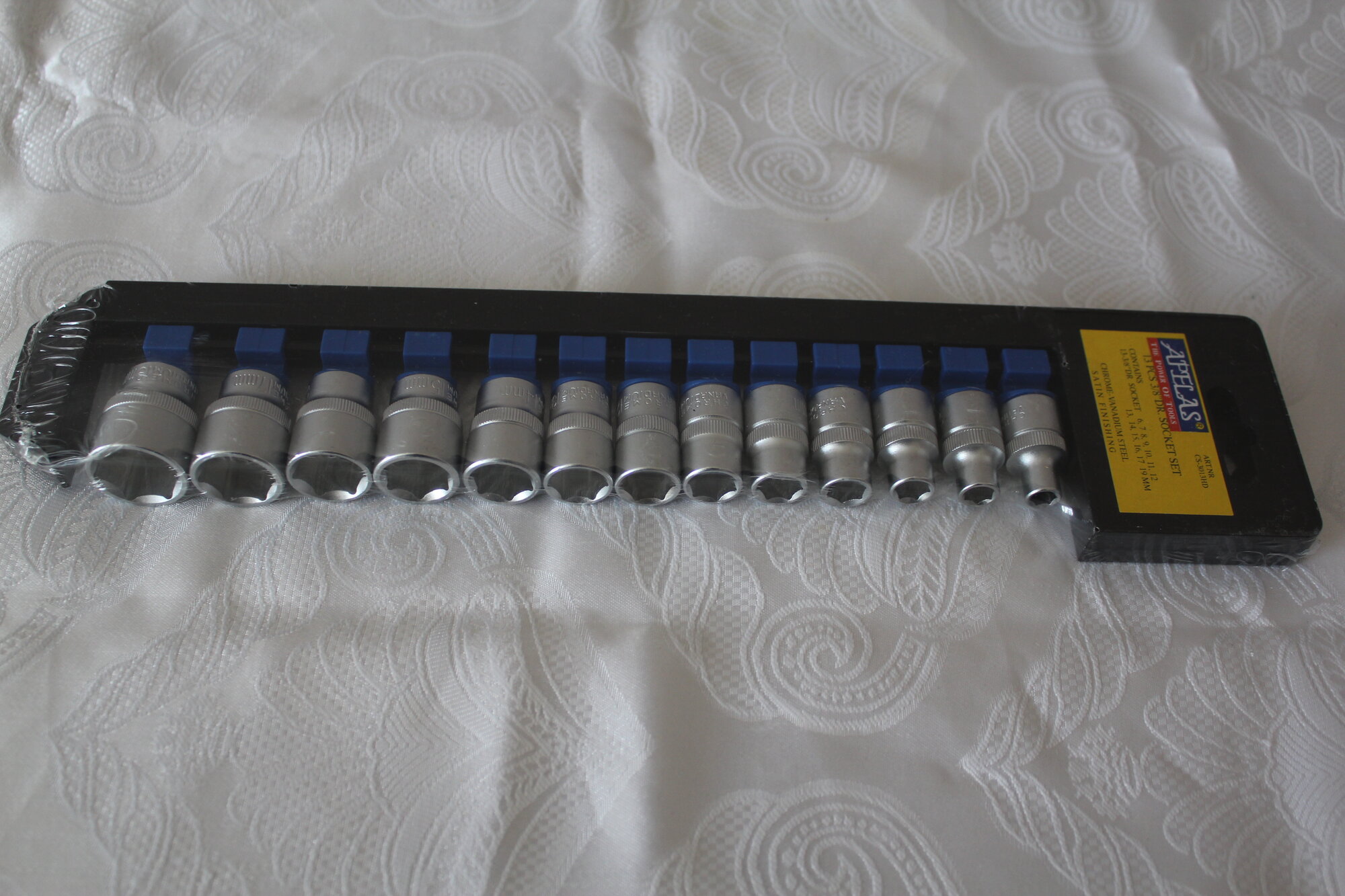 3/8" Набор коротких головок 6-гранных (6-19мм) 13пр. APELAS CS-3013HD-6